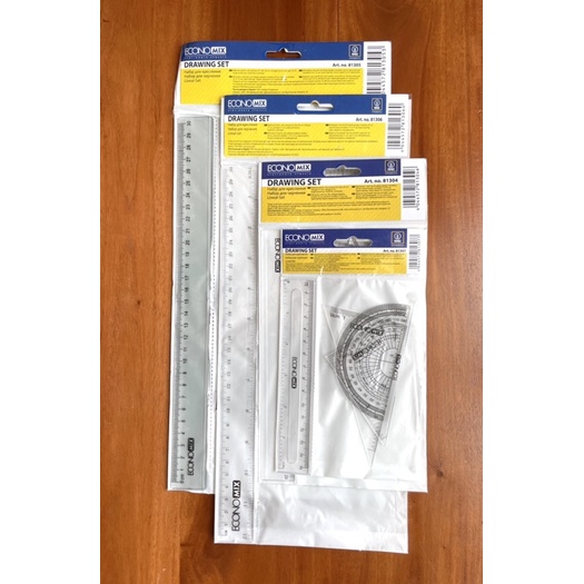 Jual Penggaris Busur Segitiga Set Drawing Set 4 Ukuran | Shopee Indonesia