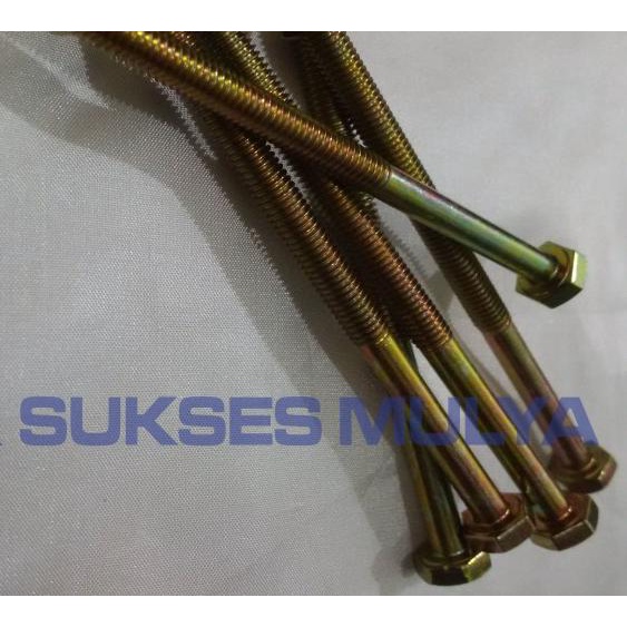 Jual BAUT MUR KUNING 6 X 100 MM | Shopee Indonesia