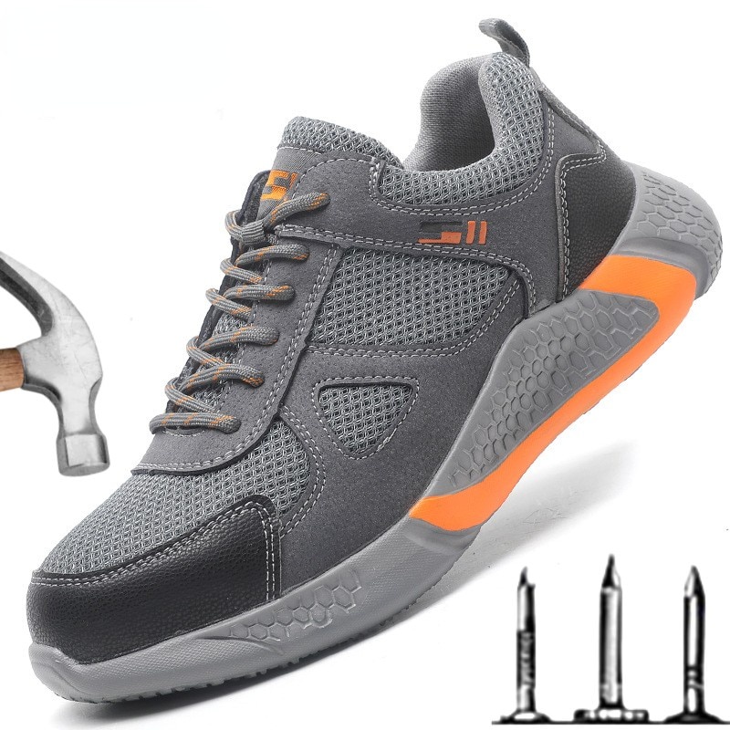 Jual Sepatu Safety Pria Modern Nyaman Ringan Ujung Besi Sol Anti ...