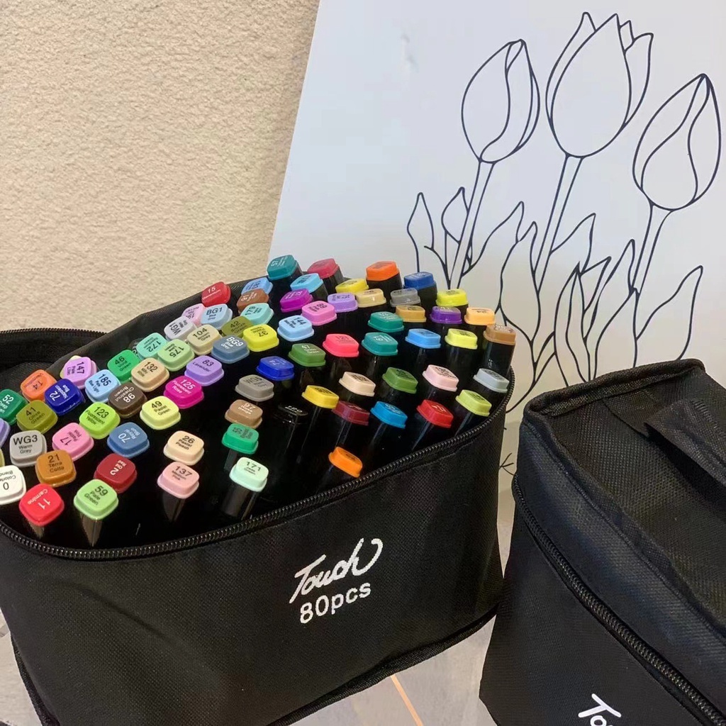 Jual 120 Warna Sketsa Spidol Umum General Marker Set Animation Markers ...