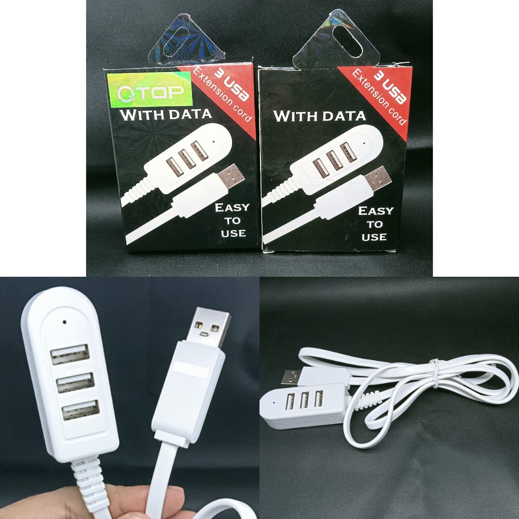 Jual USB Three Port Distributor USB AM TO 3 USB Qtop 2.4 OUT PUT ...