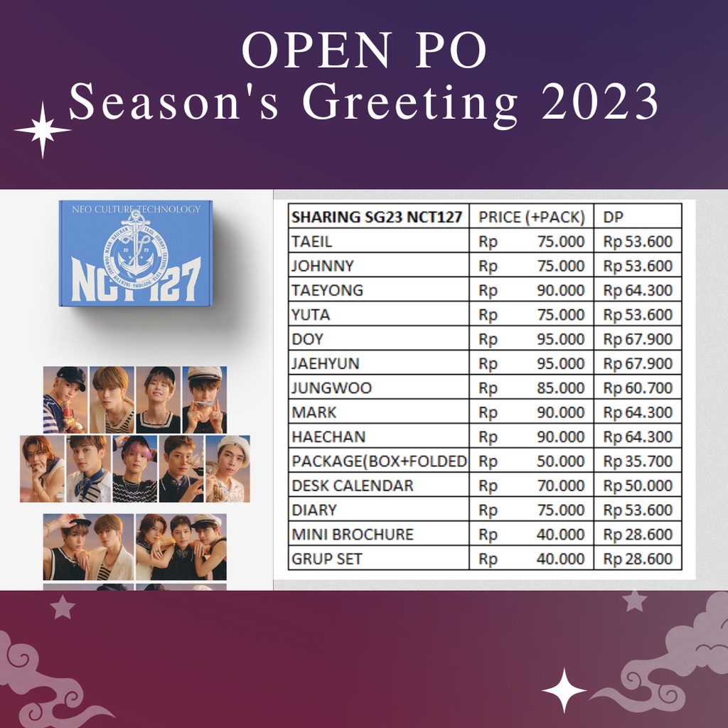 Jual SEASON'S GREETINGS 2023 NCT 127 BENE KTOWN | Shopee Indonesia