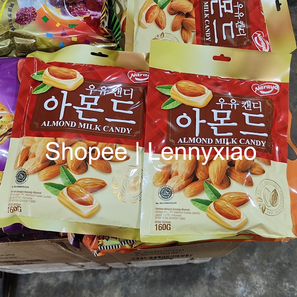 Jual Permen Susu Kacang Almon Almond Milk Candy Naraya | Shopee Indonesia