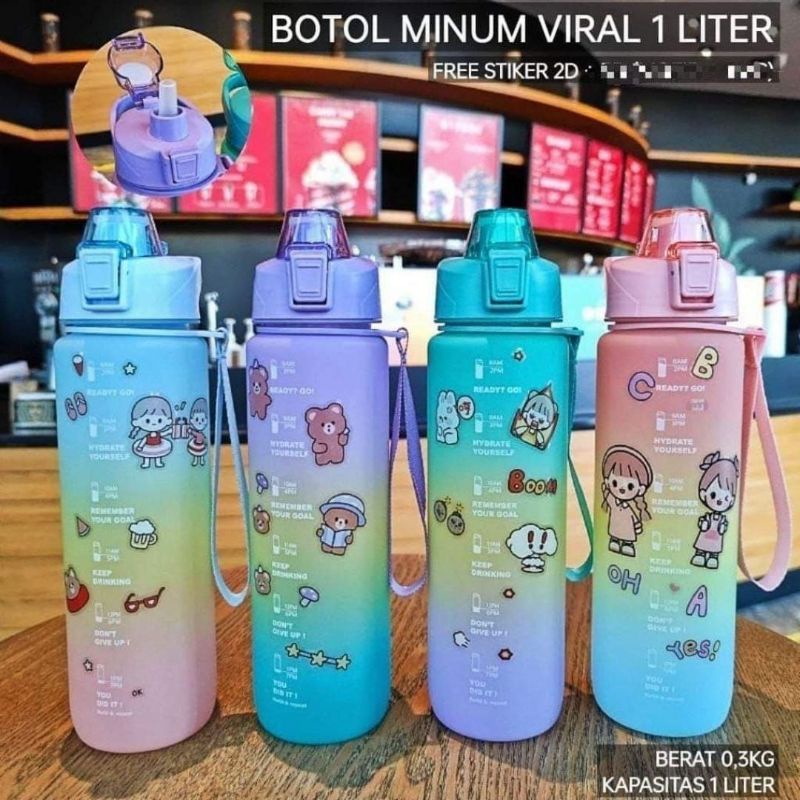 Jual Botol Viral 1 liter | Shopee Indonesia