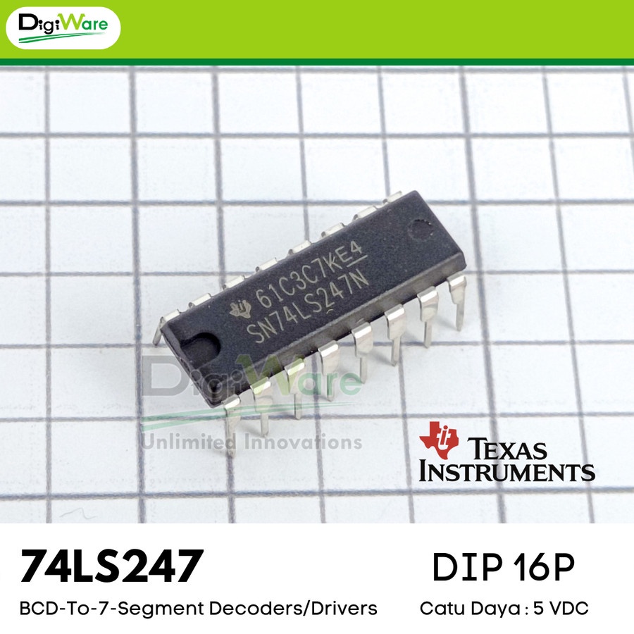 Jual IC TTL 74LS247 DIP 16 Pin | Shopee Indonesia
