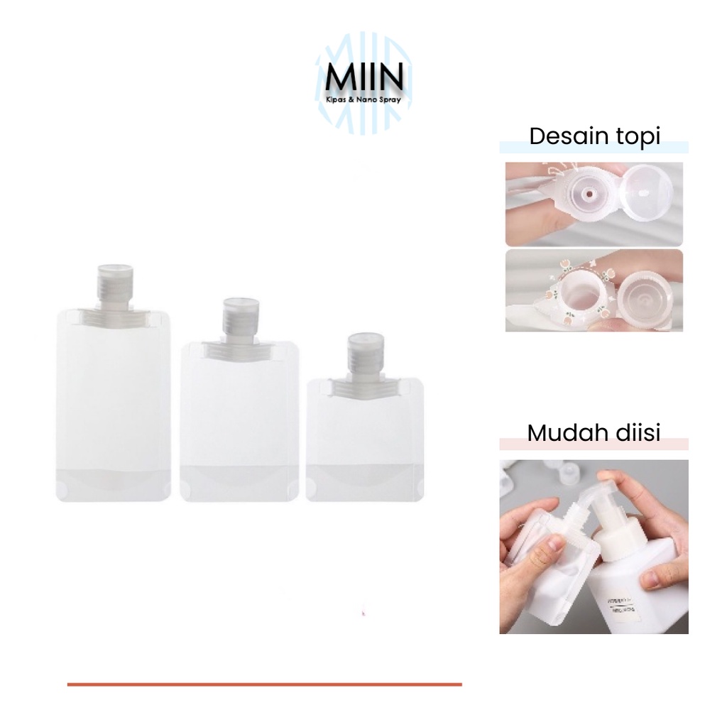 Jual Travel Pouch Fliptop Tempat Sabun Cair, Shampoo dll Plastik ...