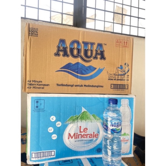 Jual Air Mineral 600ML Aqua / Le Minerale | Shopee Indonesia