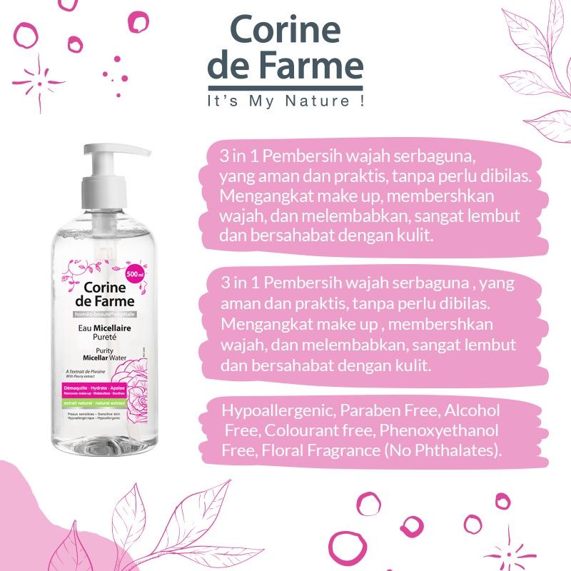 Jual corine the farme purity micellar water | Shopee Indonesia