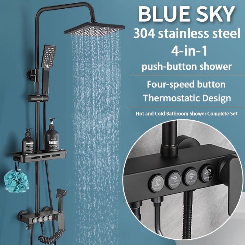 Jual BLUE SKY Shower Kamar Mandi 4 Dalam 1 Set Shower Dengan Faucet ...