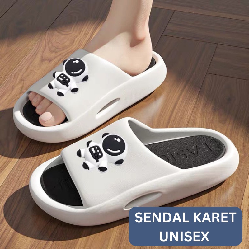 Jual Inaso Sendal Selop Karet Anti Slip Sandal Slop Wanita Pria Sendal Flip Flop slop korea ...
