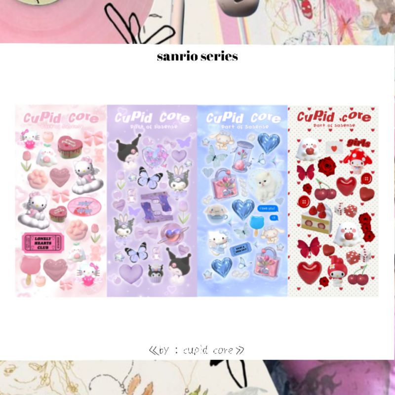 Jual [cupid core] sanrio pink purple blue red aesthetic toploader polco ...