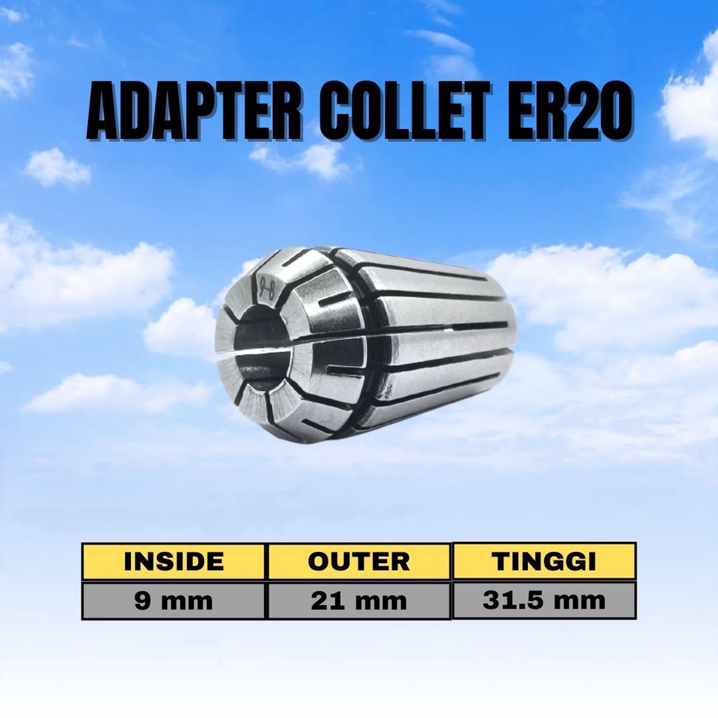 Jual ms7 adapter collet chuck ER20 ER 20 | Shopee Indonesia