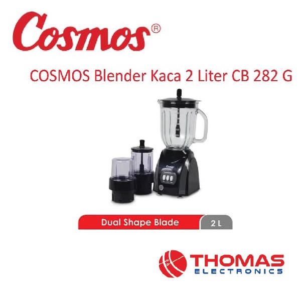 Jual COSMOS Blender Kaca 2 Liter CB-282G 3 in 1 Big Capacity GARANSI ...