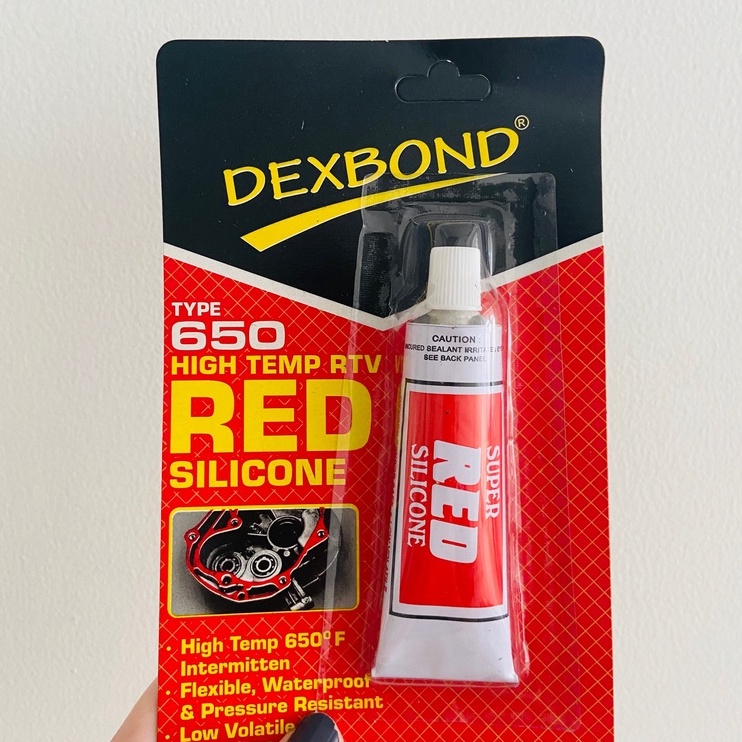 Jual Lem Dexbond Silicone Red High Temperature RTV 30 gr 70 gram ...