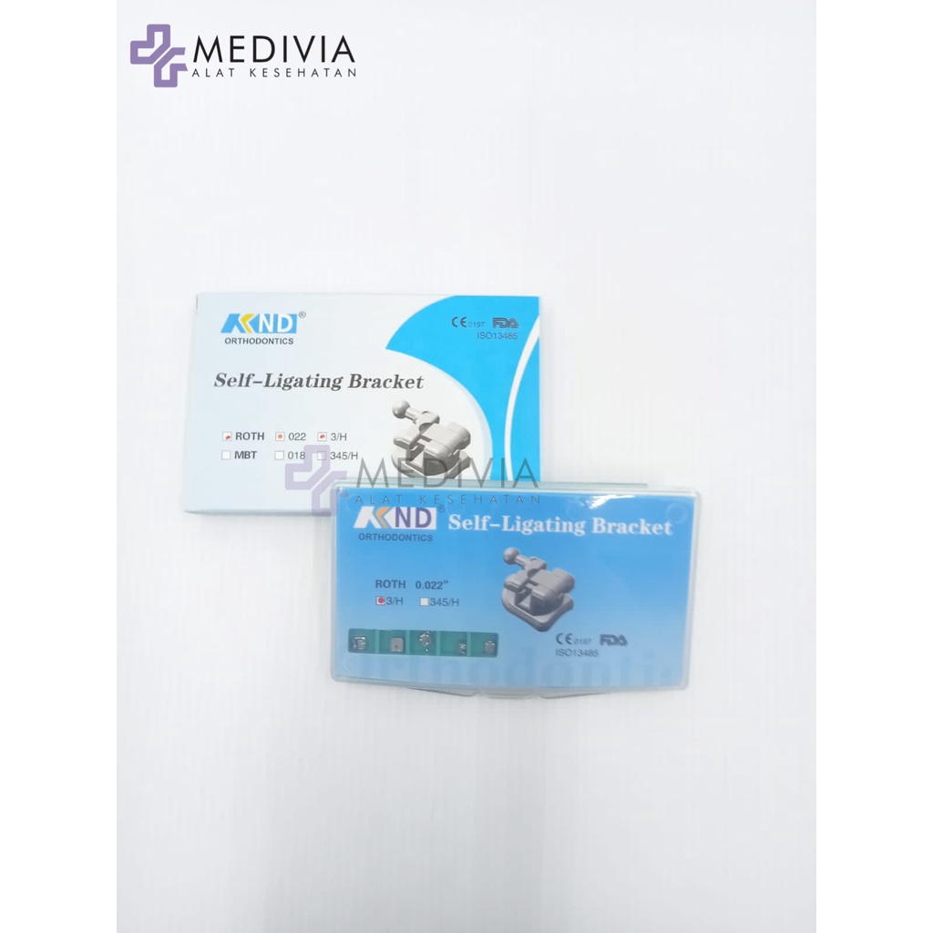 Jual DENTAL ORTHODONTIC SELF LIGATING BRACKET BRACES ROTH MBT 0.022 ...