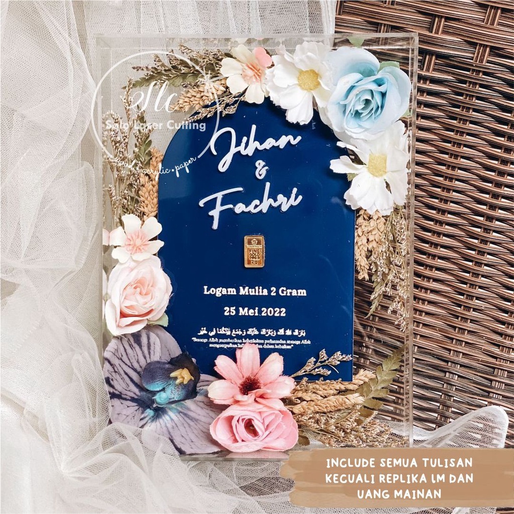 Jual READY BOTANIQUE DOME FRAME Mahar Pernikahan GIFT ANNIVERSARY ...