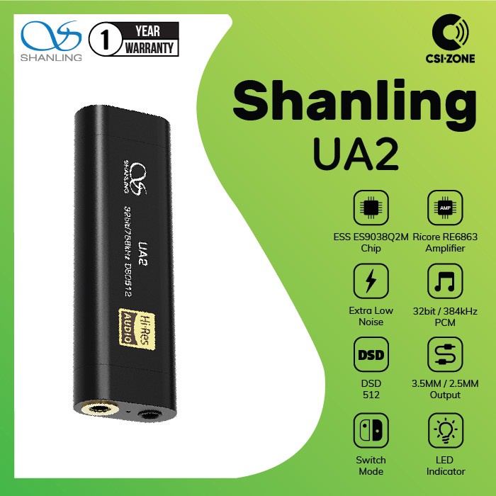 Jual Media Player Shanling Ua2 Portable Usb Dac / Amp | Shopee Indonesia