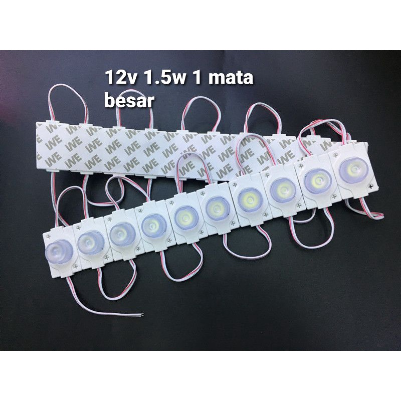 Jual 10 pcs Lampu Modul LED 1 Mata Besar 12V 1.5W/Lampu LED 1 Mata 12 ...