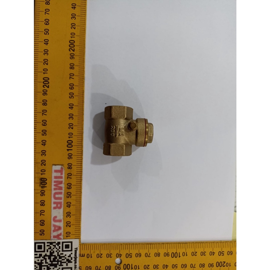 Jual CHECK VALVE KUNINGAN 1/2 Inch Klep Tabok Swing Check Valve ...