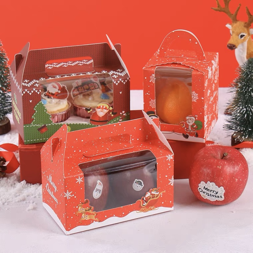 Jual Christmas Cupcakes Box / Kotak Cupcake Natal Gagang Berbagai ...