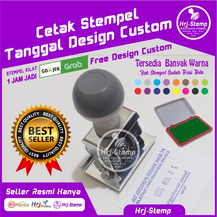 Jual Cetak Stempel Tanggal Design Custom | Cetak Stempel Tanggal Joyko ...