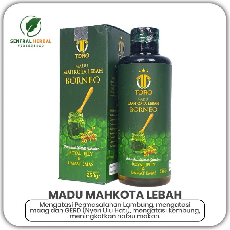 Jual Toro Madu Hijau Mahkota Lebah Borneo Formulasi Spirulina Royal ...