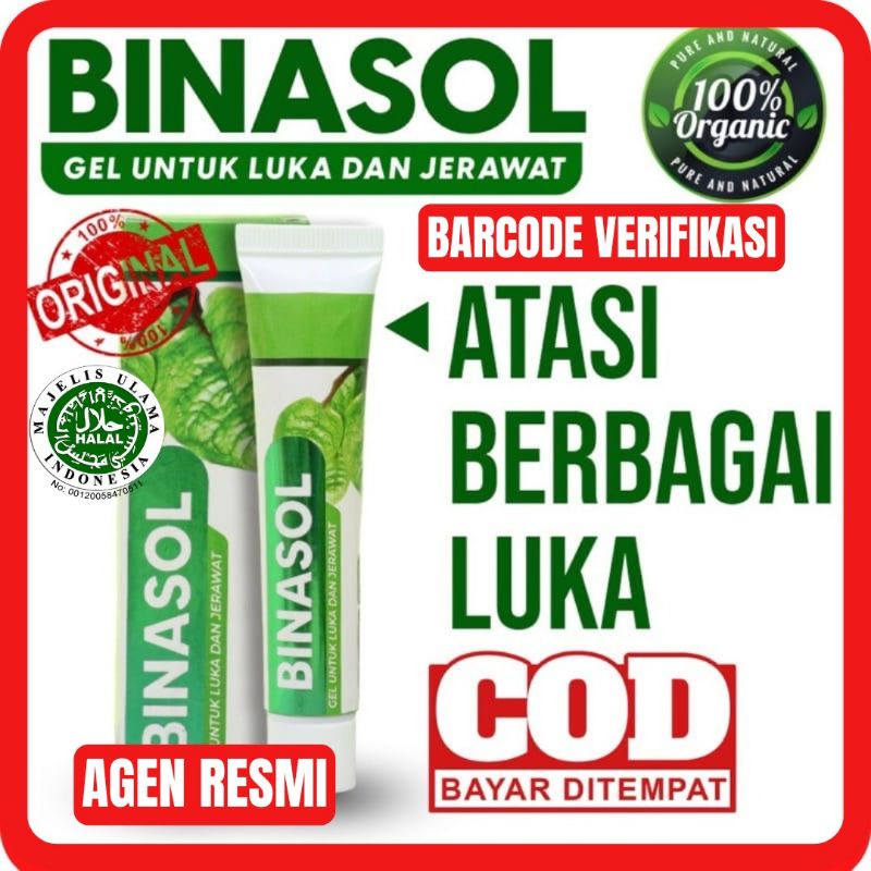 Jual [𝗕𝗜𝗦𝗔 𝗖𝗢𝗗] 𝗕𝗜𝗡𝗔𝗦𝗢𝗟 - BINASOL Gel Binasol Salep Obat Penghilang ...