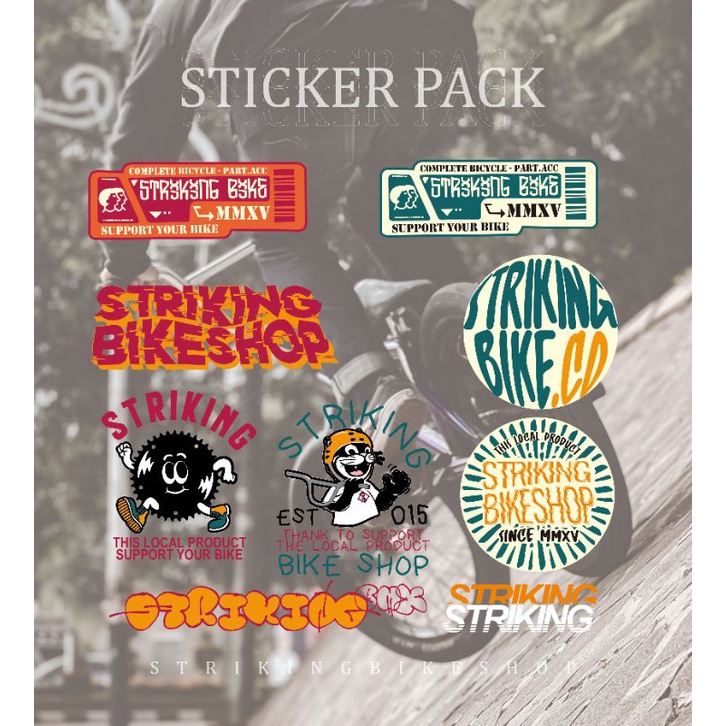 Jual STIKER PACK STICKER STRIKING BIKE SHOP | Shopee Indonesia