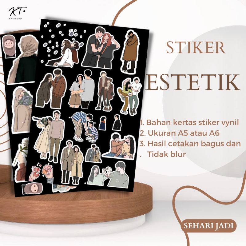 Jual (PART 1) STICKER AESTETIC VINTAGE - STIKER ESTETIK - STIKER ...