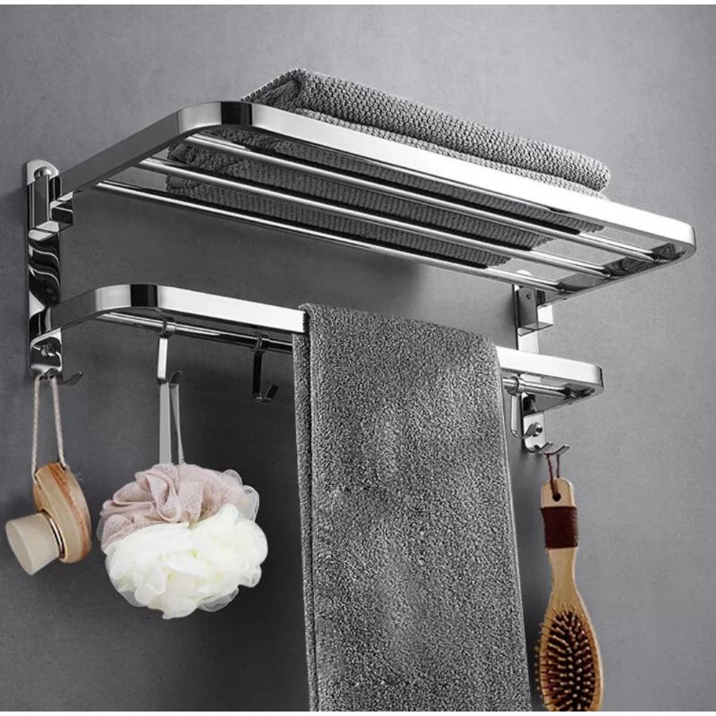 Jual Rak Handuk Stainless SUS 304 Model Lipat Panjang 60 Cm | Shopee ...