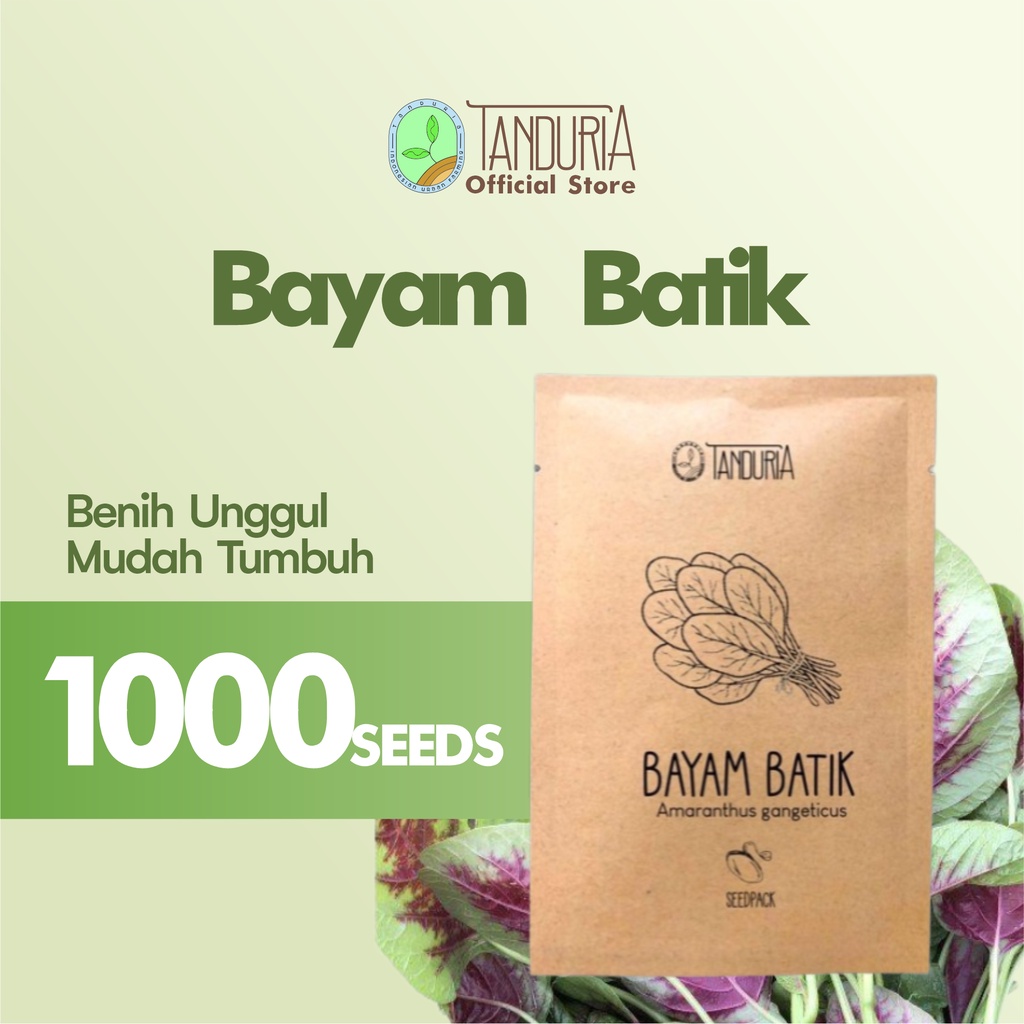 Jual TADURIA - Benih Super Bayam Batik // Sayur Bibit Biji Sayur ...