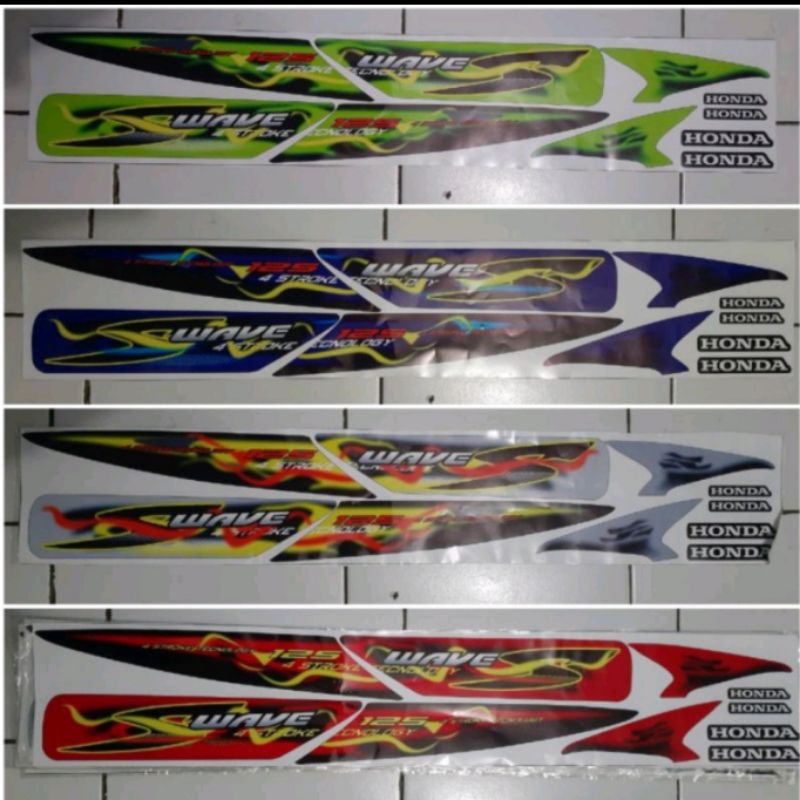 Jual Stiker Striping Wave125 Dragon Thailand / sticker wave125 Thailand ...