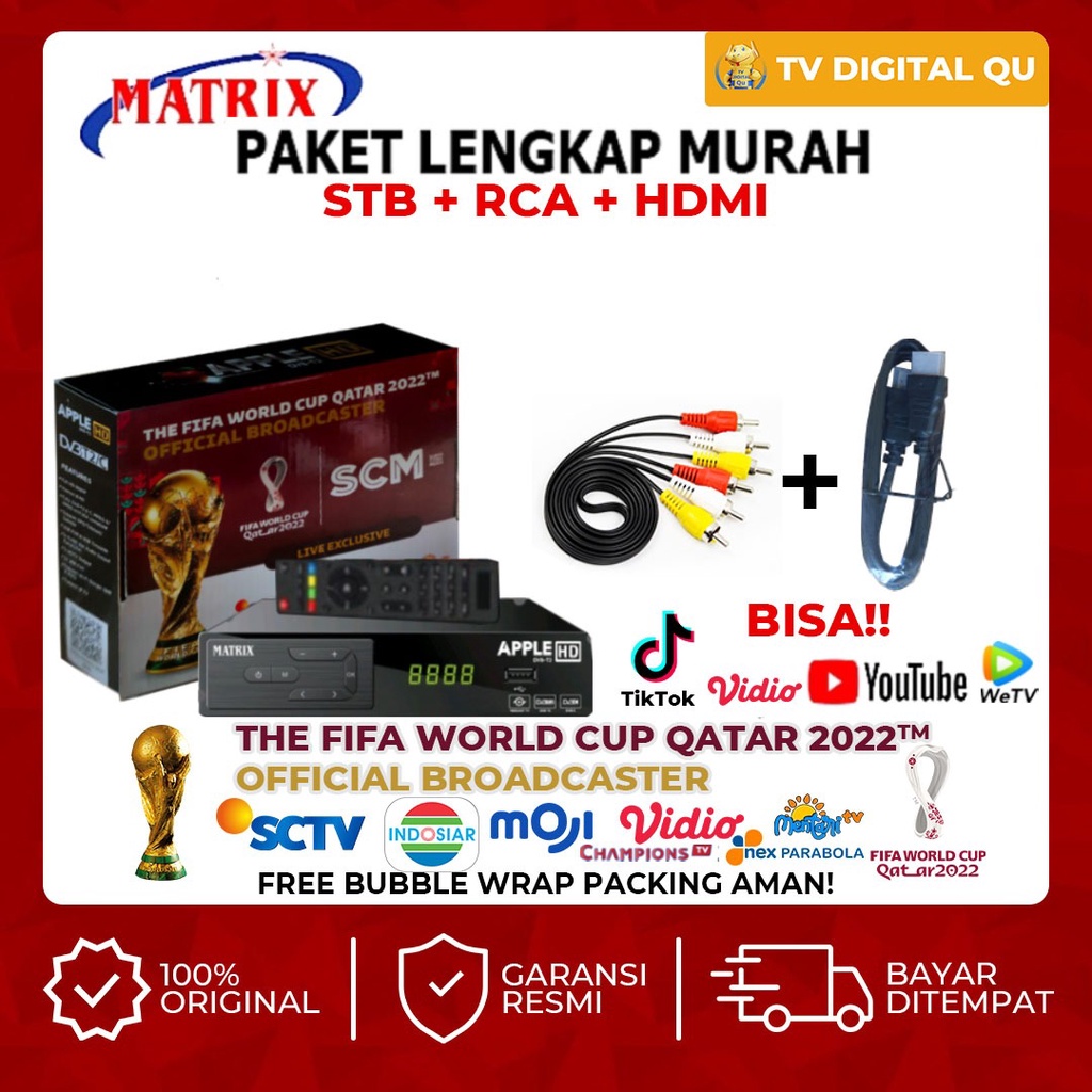 Jual Matrix Apple Merah/Silver/Kuning Super HD - STB TV Digital Youtube ...