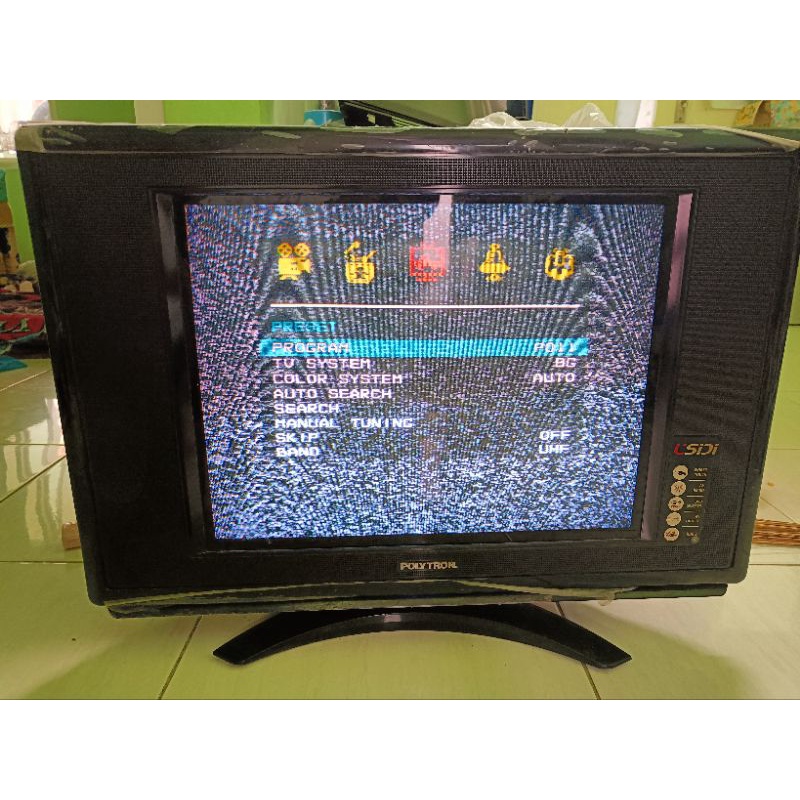 Jual tv tabung layar flat 21 inch Polytron | Shopee Indonesia