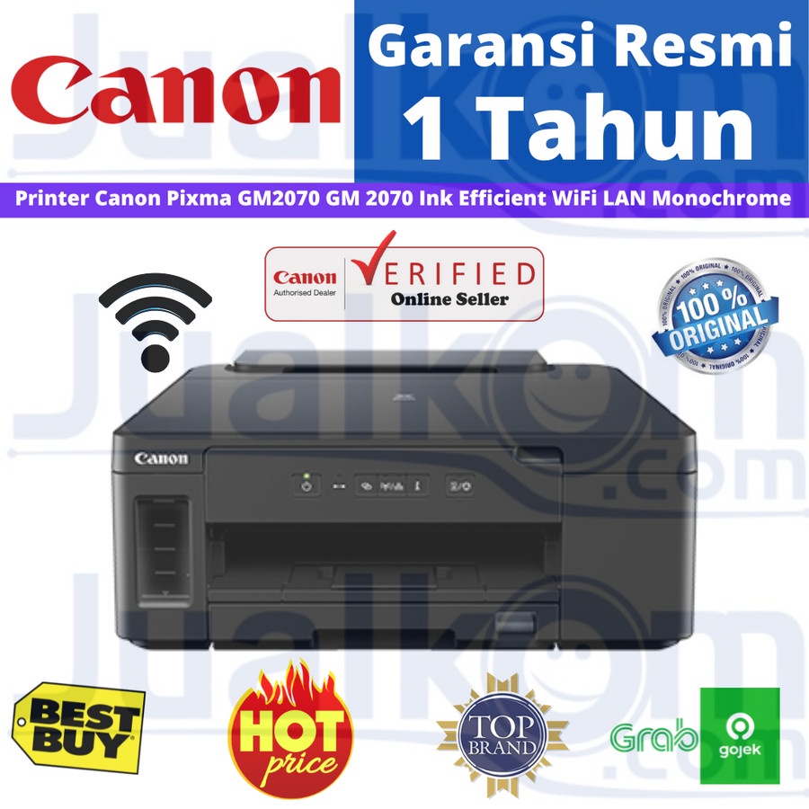 Jual Printer Canon Pixma GM2070 GM 2070 Ink Efficient WiFi LAN ...