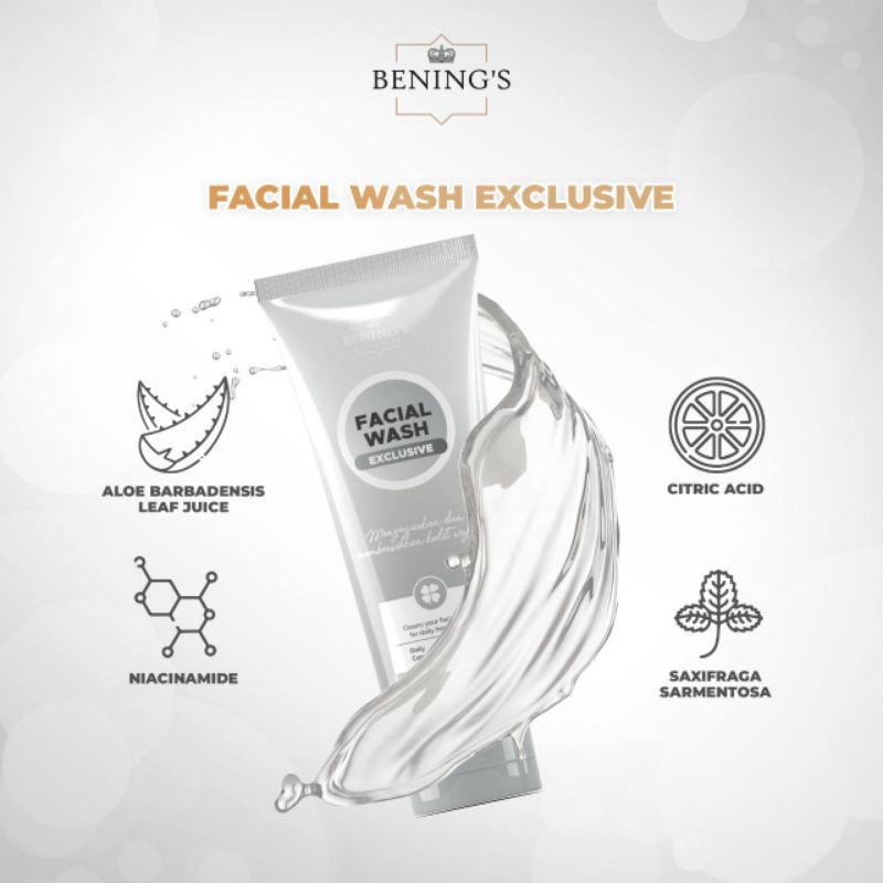 Jual Benings eceran SATUAN FACIAL WASH EXCLUSIVE | Shopee Indonesia