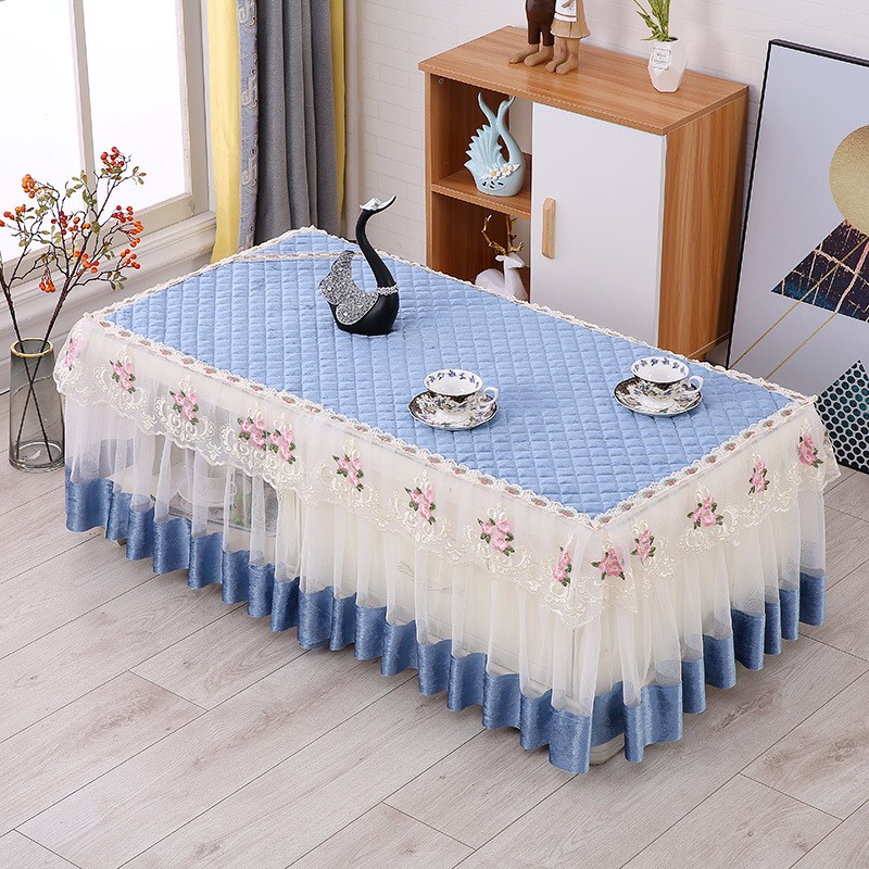 Jual Rectangle Lace Tablecloth Table Runner - Taplak Meja Renda ...