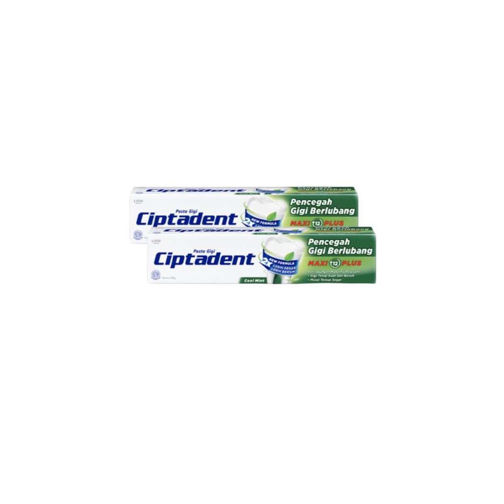 Jual Ciptadent Maxi 12 Plus Cool Mint Pasta Gigi 2 x 190gr | Shopee ...