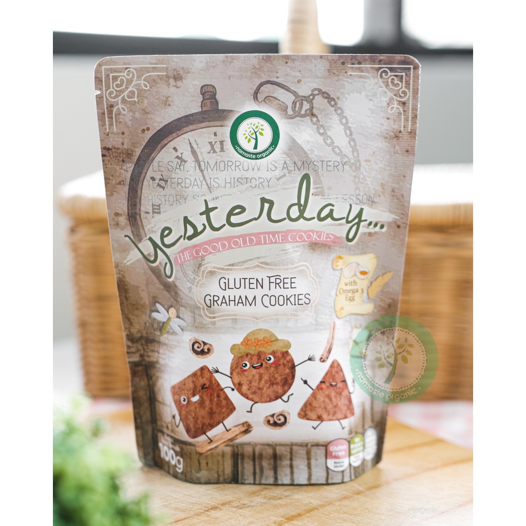 Jual YESTERDAY - GLUTEN FREE GRAHAM COOKIES 100GR | Shopee Indonesia