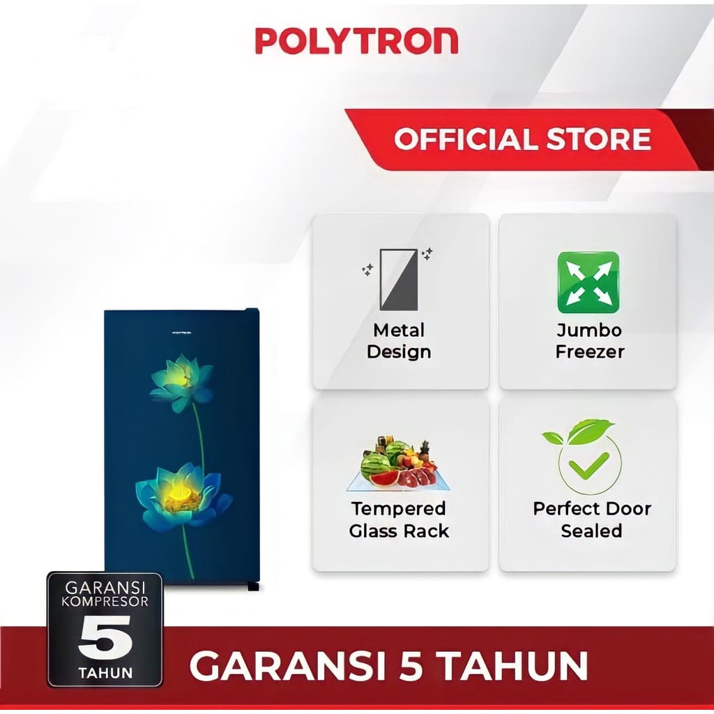 Jual Polytron Kulkas 1 Pintu 150L PRB-157R / PRB 157 R / PRB157 ...