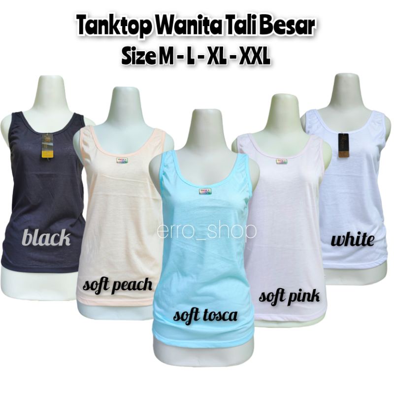 Jual Tanktop Wanita Tali Besar Tangtop Remaja Dewasa Cewek Tank Top ...