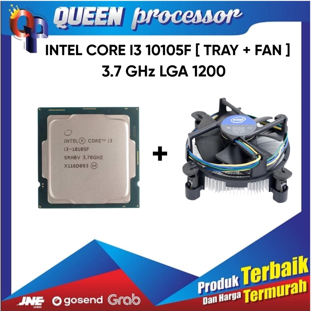 Jual PROCESSOR INTER CORE i3 10105F 3.7 GHz TRAY + FAN SOCKET 1200 ...
