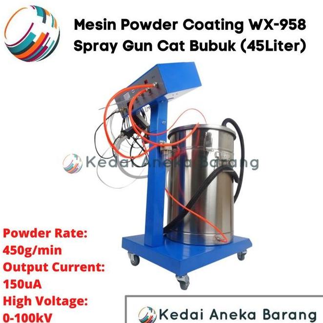 Jual Mesin Powder Coating Spray Gun Machine Oven Cat Bubuk Wx-958 Wx958 ...