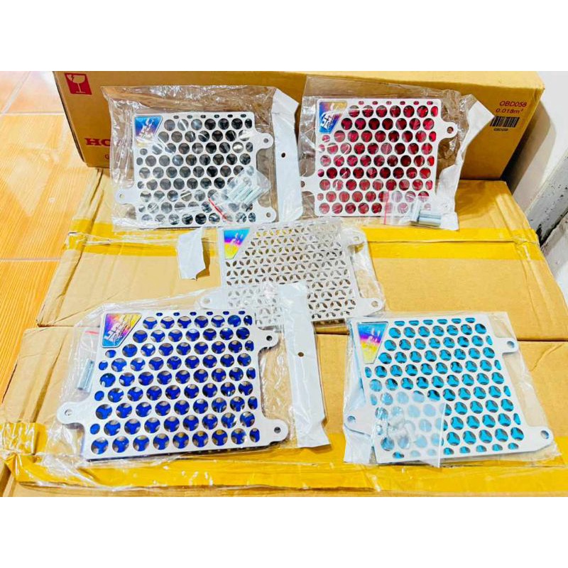 Jual COVER RADIATOR HRC TITANIUM EMBLEM TITANIUM HONDA VARIO 125 150 ...