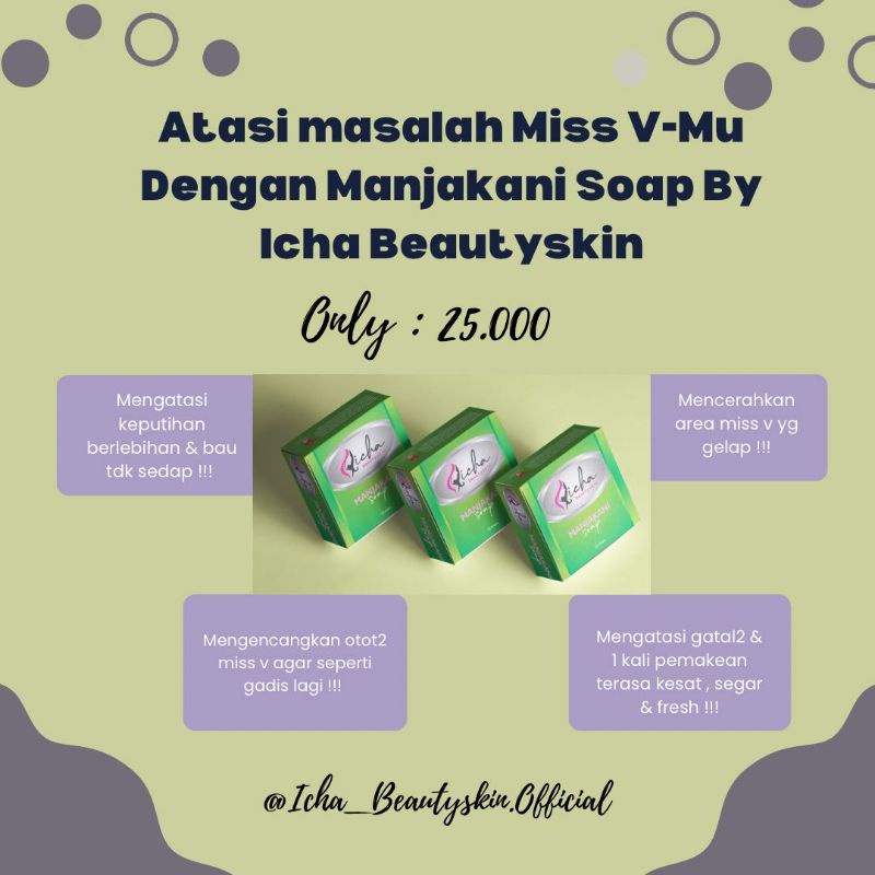 Jual (COD) MANJAKANI SOAP by Icha Beautyskin ( SABUN MISS V ) | Shopee ...
