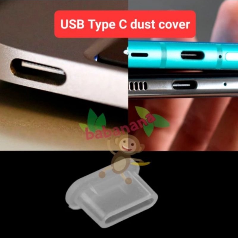 Jual Usb type C dust cover penutup anti debu rubber silicone laptop ...