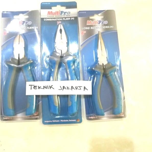 Jual Tang set 6" Tang potong Kombinasi Lancip MULTIPRO | Shopee Indonesia