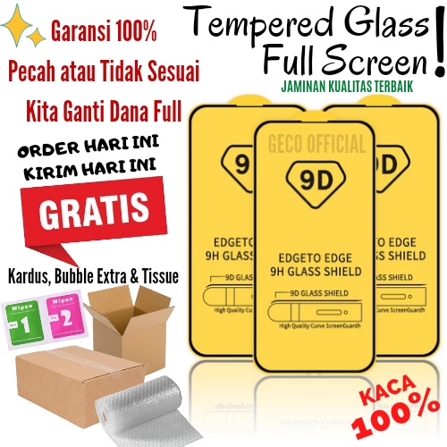 Jual ALL TIPE SAMSUNG TG Tempered Glass Kaca Bening 9D full screen ...