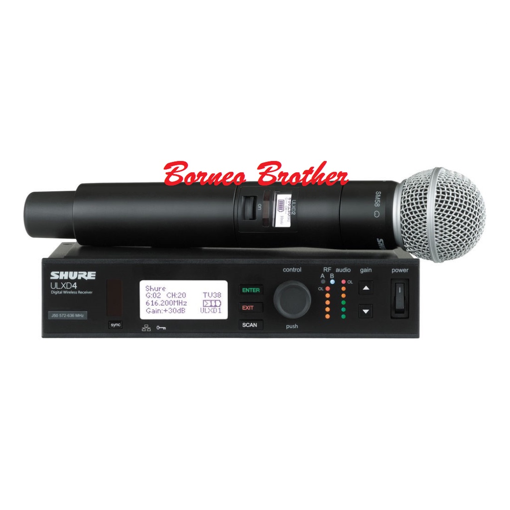 Jual Shure ULXD24/SM58 ULXD 24 / SM 58 Original Mic Wireless Handheld ...