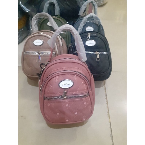 Jual TAS RANSEL MINI 3 IN ONE ALA KOREAN STYLE | Shopee Indonesia